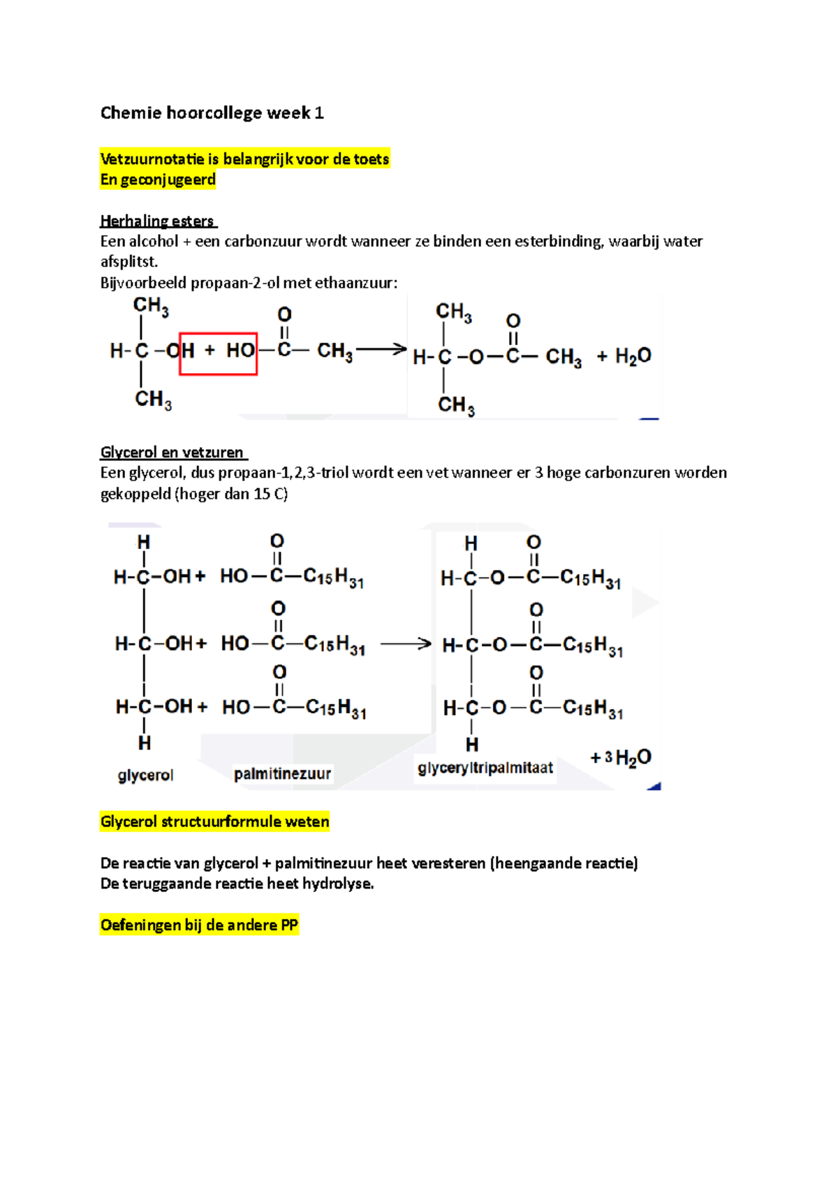 Chemie 1.2 Hoorcollege Week 1 - Chemie hoorcollege week 1 ...