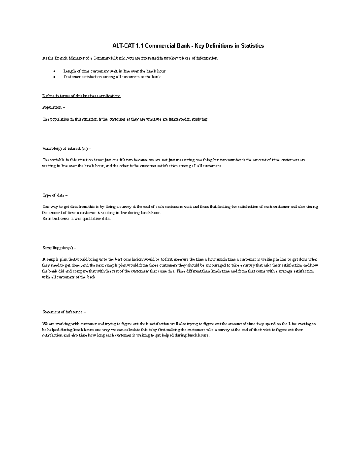 ALT-CAT 1 - the - ALT-CAT 1 Commercial Bank - Key Definitions in ...