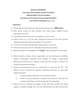 Macroeconomics I Module NW - JIMMA UNIVERSITY DEPARTMENT OF ECONOMICS CONTINUING AND DISTANCE ...