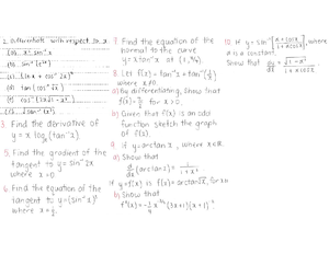 Further Trigonometric Identities Past HSC Questions - EXT 1 ...