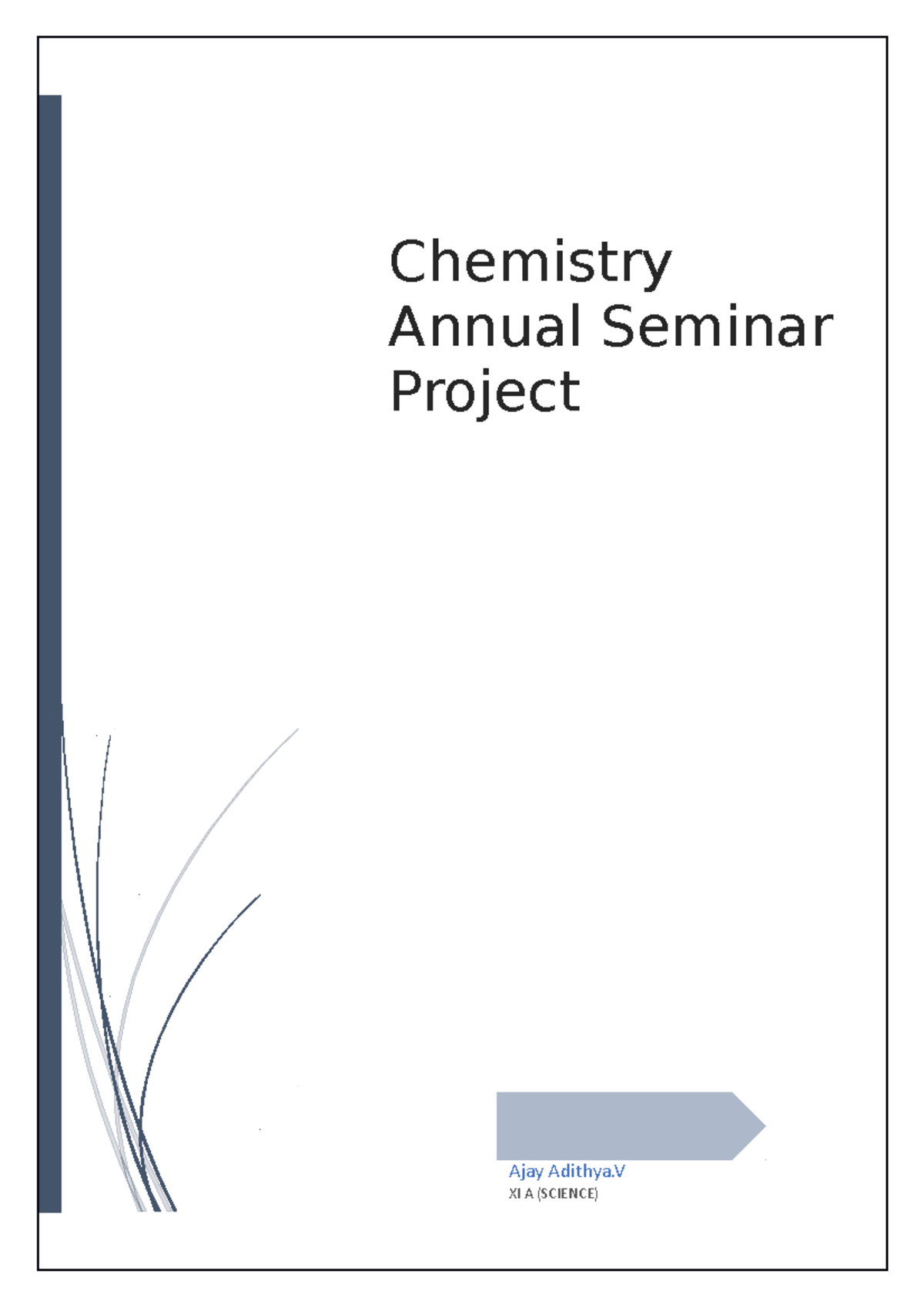 Chemistry Seminar - kghg - Chemistry Annual Seminar Project Ajay ...