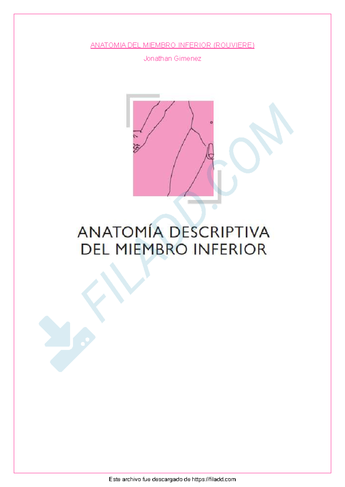 Anatomia del miembro inferior resumen rouviere PDF - ANATOMIA DEL ...