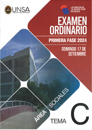 Ordinario 1 fase ingenierias 2023 - examen calculo computarizado UNSA - Studocu