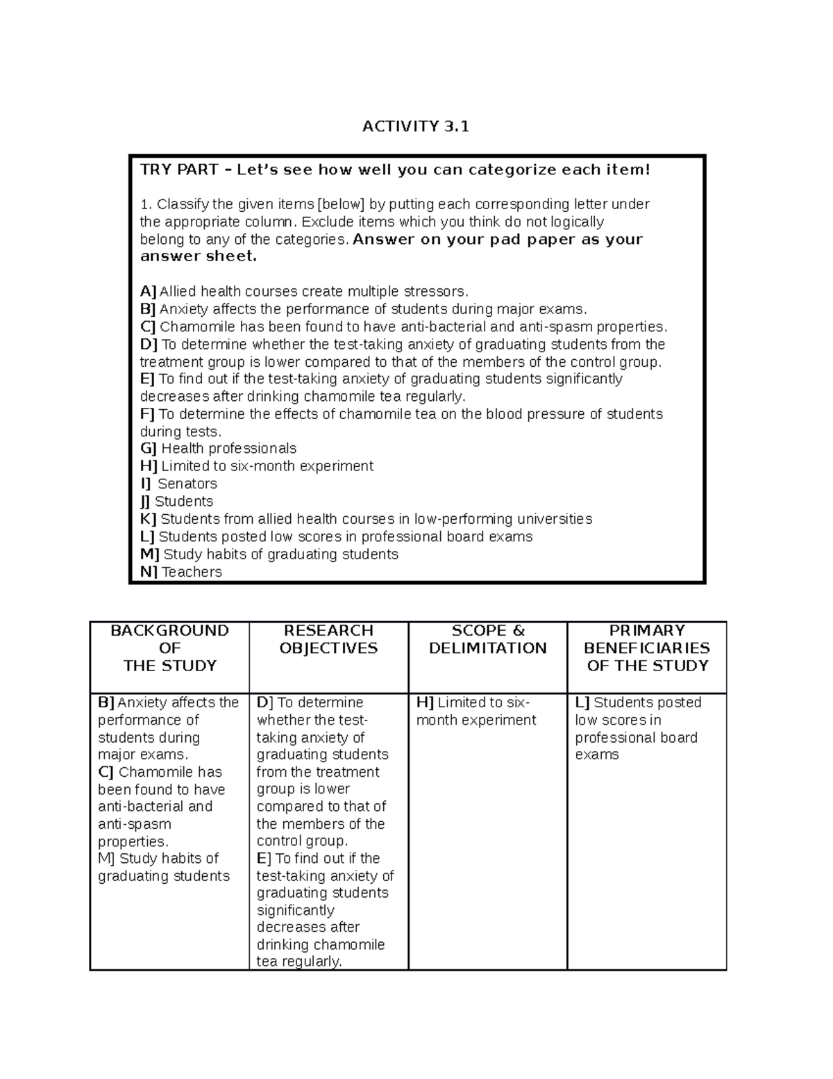 Practical- Research 2-WEEK-4 - ACTIVITY 3. BACKGROUND OF THE STUDY ...