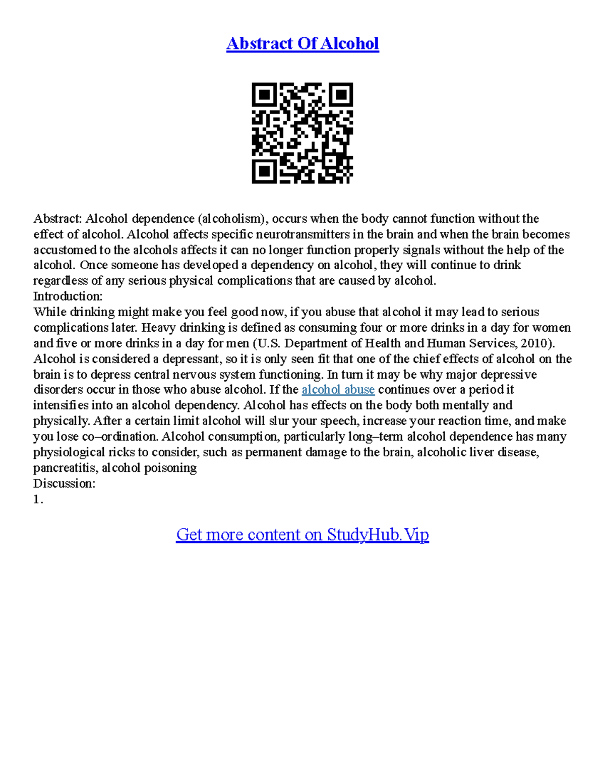 Abstract Topics For Essay - Abstract Of Alcohol Abstract: Alcohol ...