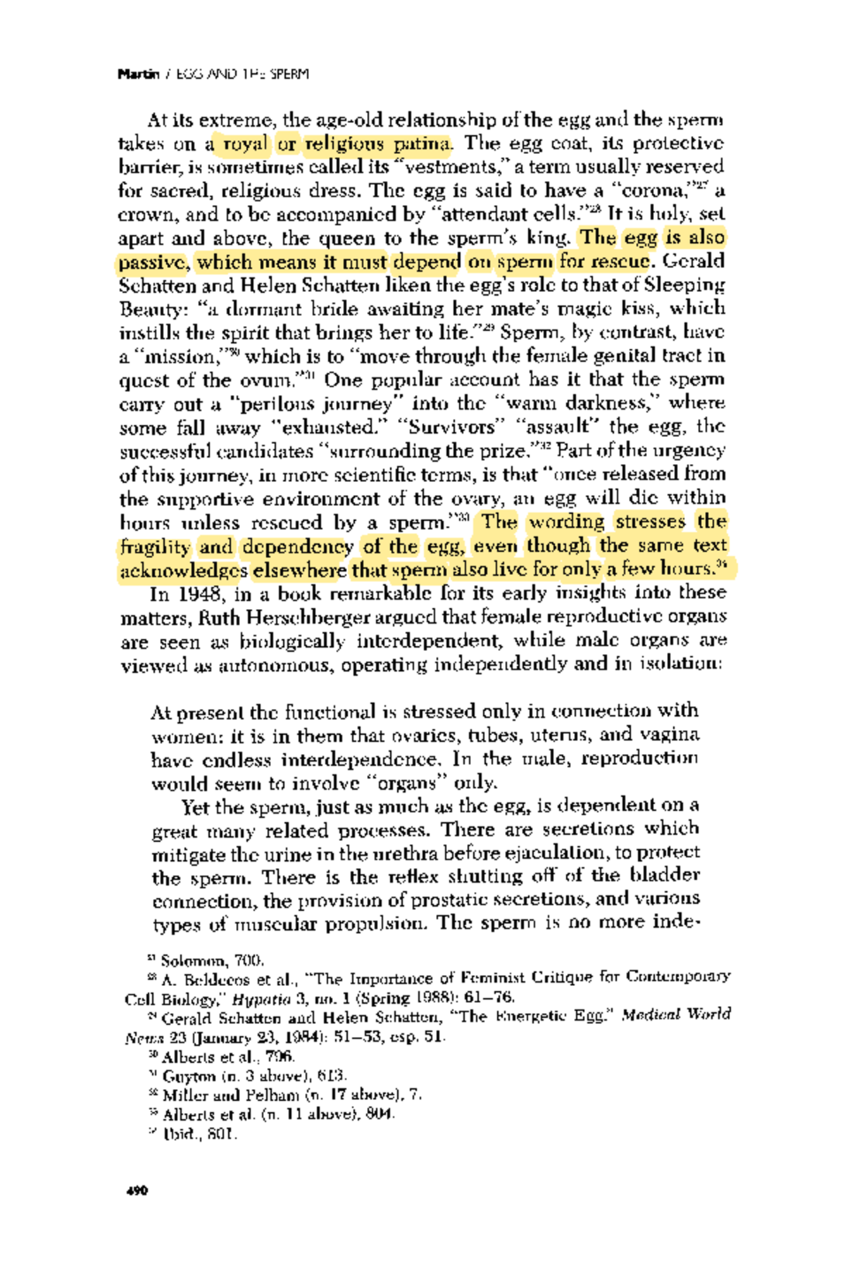 7The Egg and the Sperm How Science Has Constructed a Romance Based on ...