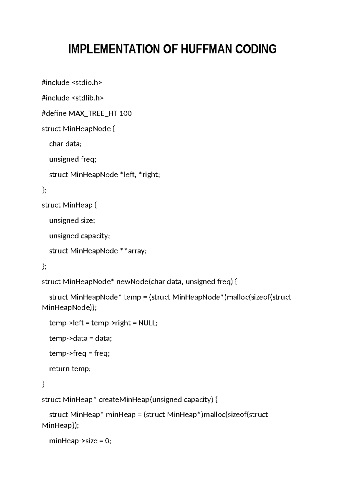 WEEK 7[a] [haffman coding]DAA - IMPLEMENTATION OF HUFFMAN CODING # ...