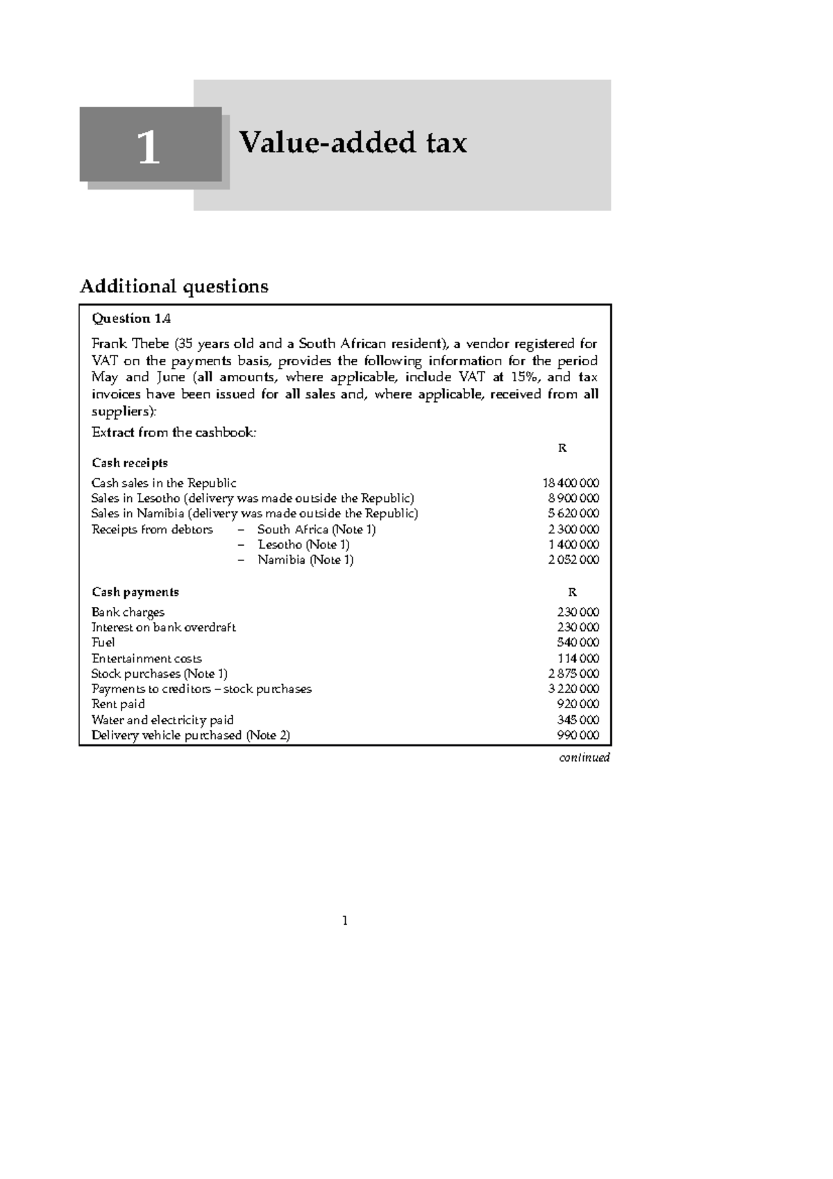 01 Satsa Chap 1 VAT additional questions 2021 - Value-added tax ...