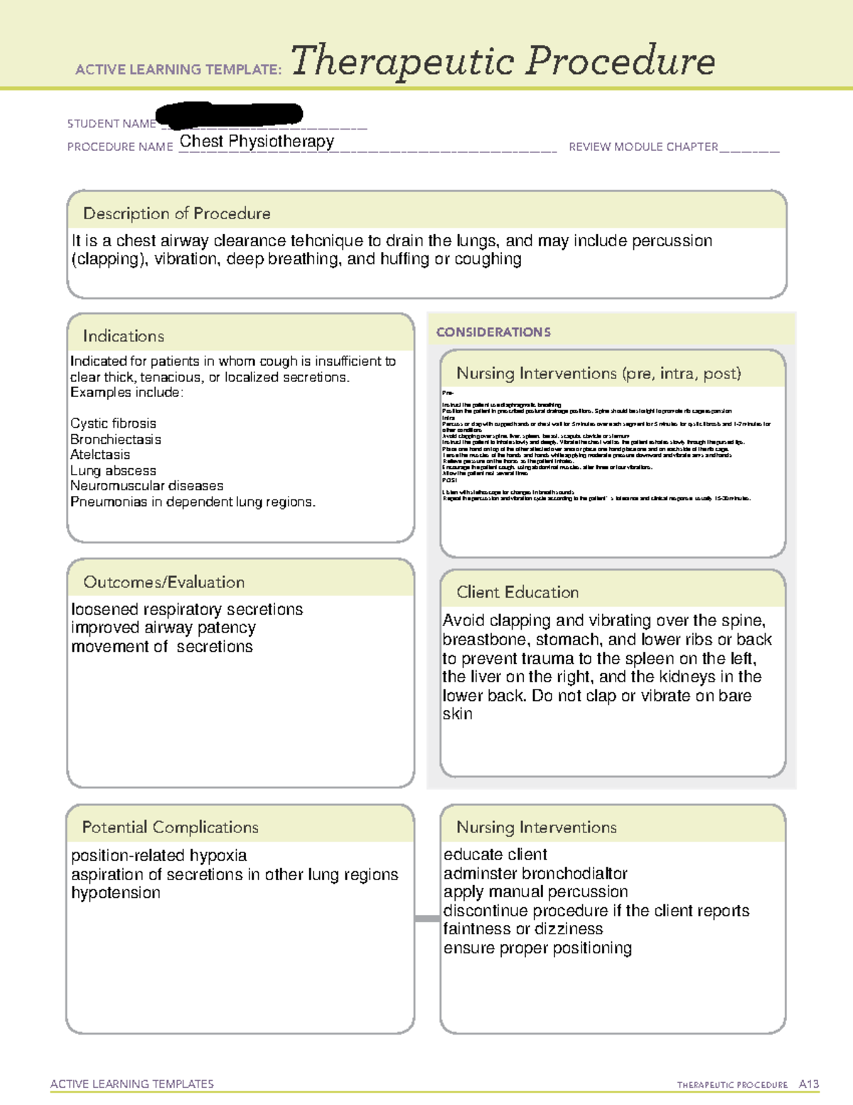 Upload 2 - ATI assignments - ACTIVE LEARNING TEMPLATES THERAPEUTIC ...