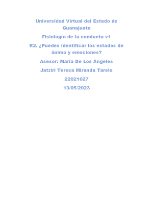 ¿Puedes identificar los estados de ánimo y emociones? R2 U1 - RETO 2: ¿Puedes identificar los ...