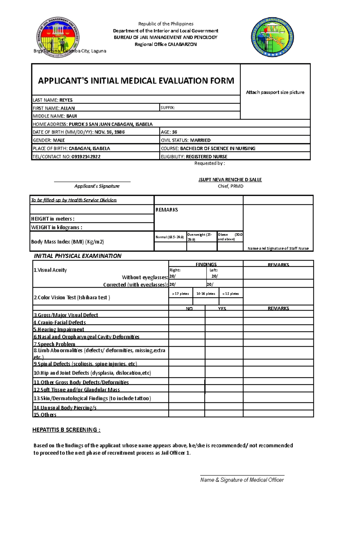 1667720727096 1667543340396 Initial Medical Eval Form(JO1 Applicant ...