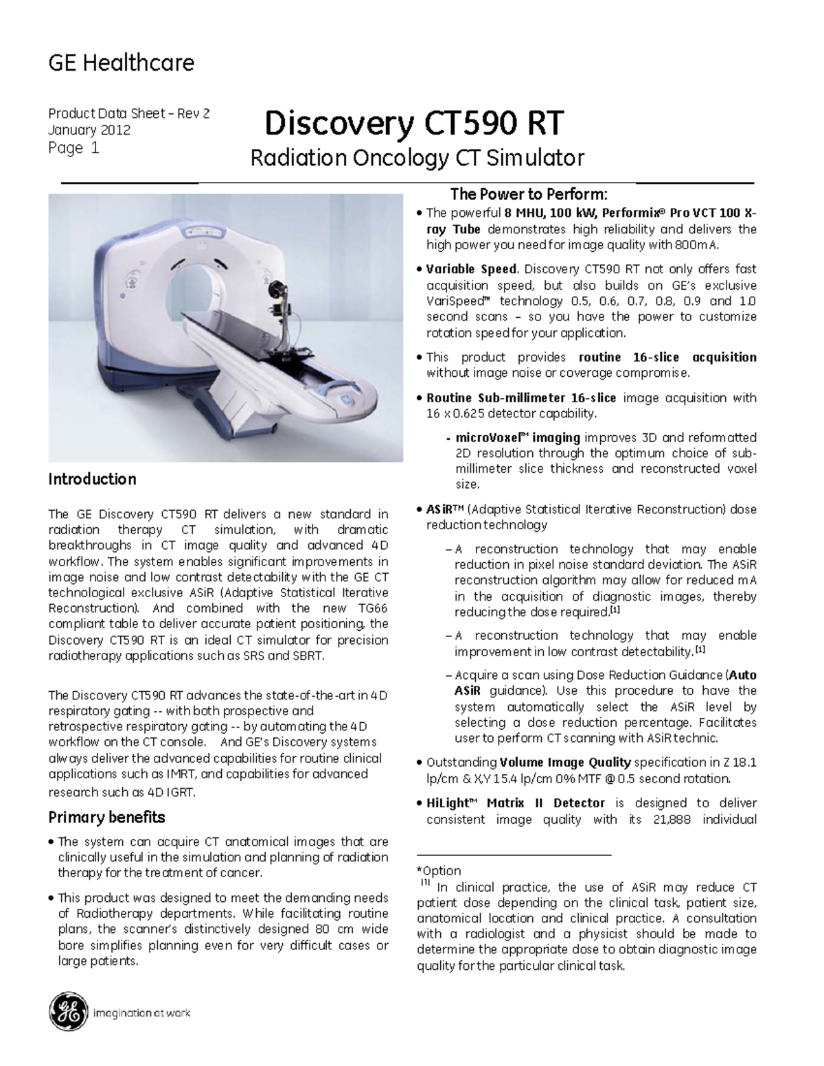 Discovery CT590 RT PDS March 2012 - Product Data Sheet ñ Rev 2 January ...