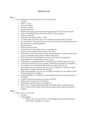 Checklist chap 10 and 11 - Chapter 10 Checklist Eternal Sunshine of the ...