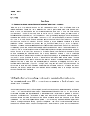 Case study 3 - Dibash Chuke IS 3100 Prof. Wes Rhea 03/14/2018 Case Study: A Tale of Two - Studocu