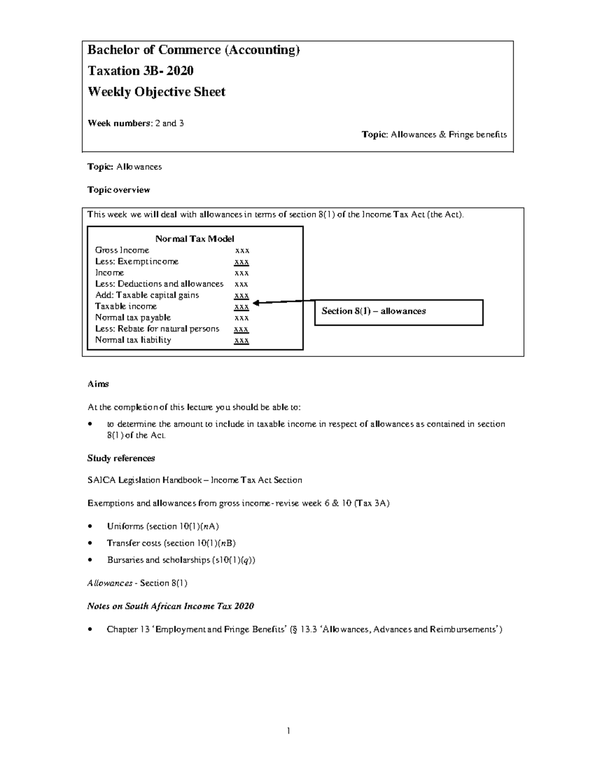 Week 2 3 Reimbursive Allowances Fringe Benefits Taxation 3B 20 20 week-2-3-reimbursive-allowances-fringe-benefits-taxation-3b-20-20