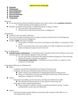 Specific Determinants of Morality - This is considering human acts in ...