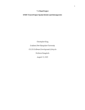 CS 319 4-2 Project One - 4-2 Project One Christopher King Department of ...