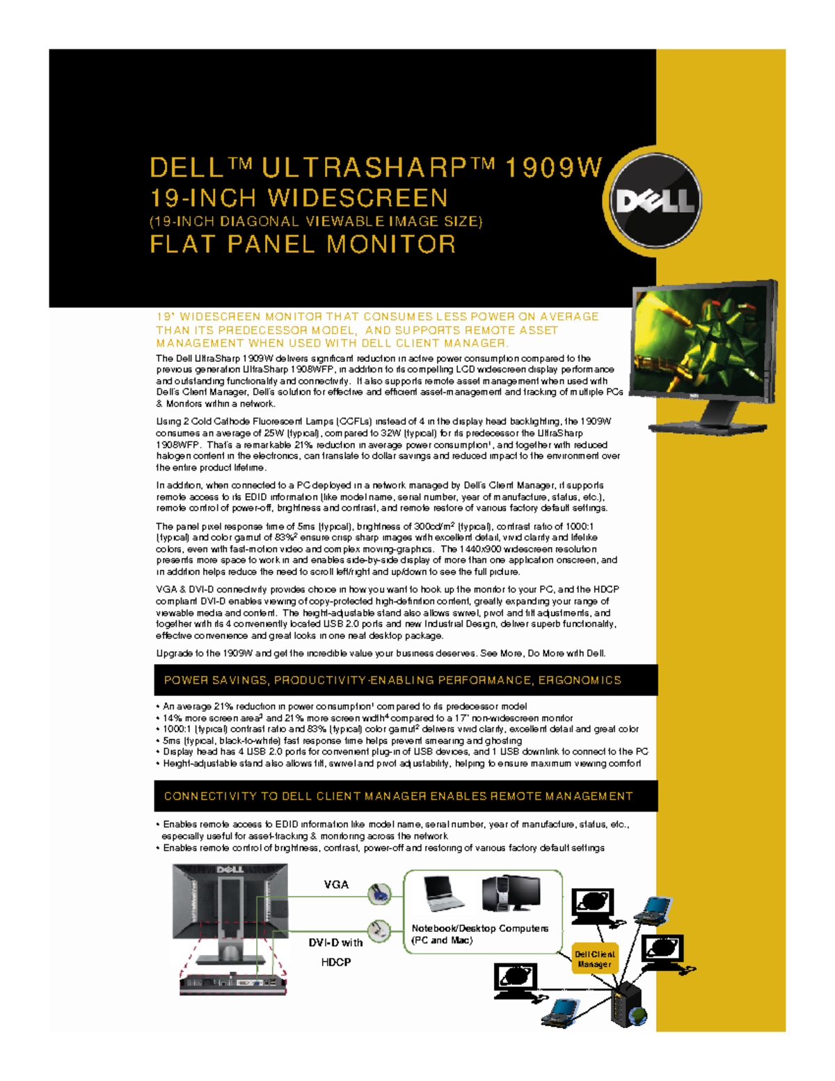 1909W Ultrasharp - Example - POWER SA V I N GS, PRODU CT I V I T Y -EN ...
