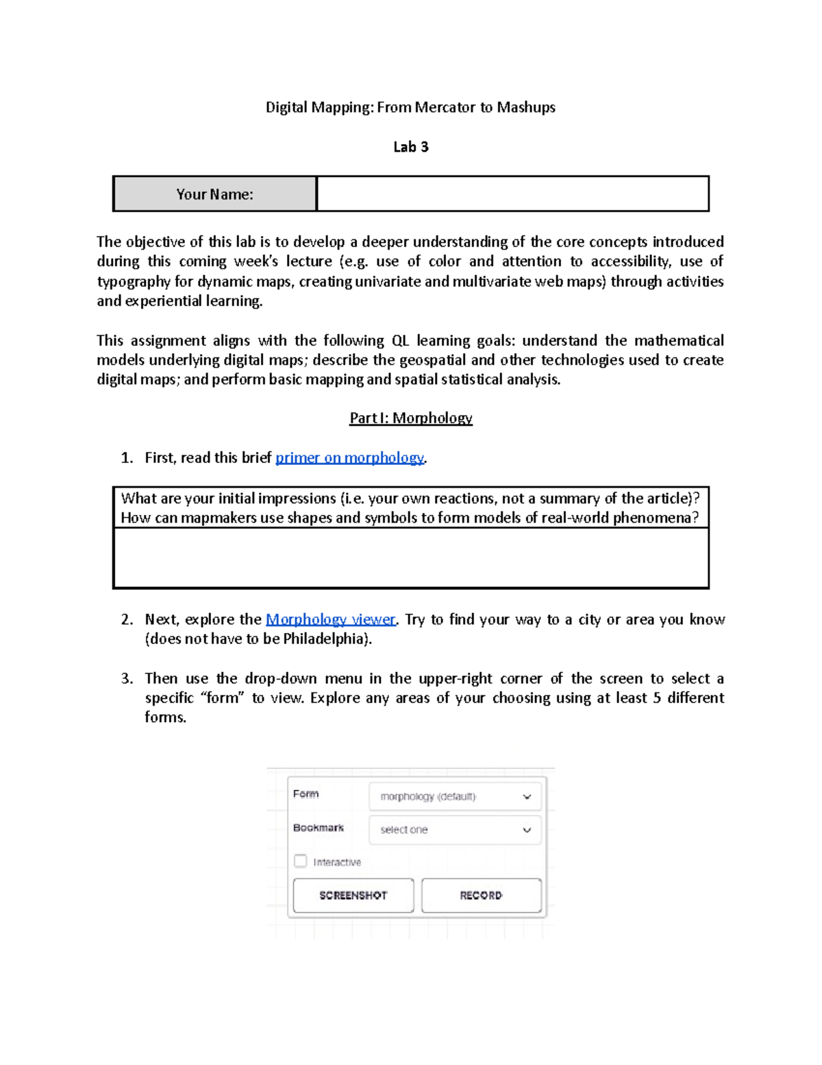 Lab 3-1-2 - Lab 3-1-2 - Digital Mapping: From Mercator to Mashups Lab 3 ...