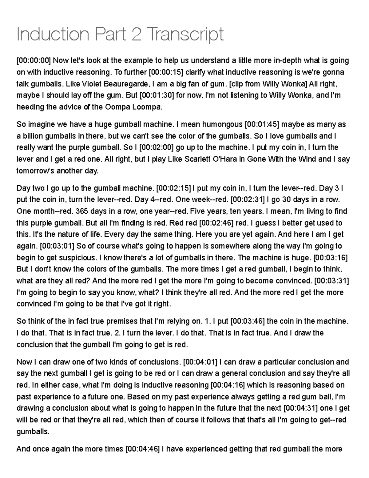 Induction Part 2 Transcript: Philo-49-02-119712 - Introduction to ...