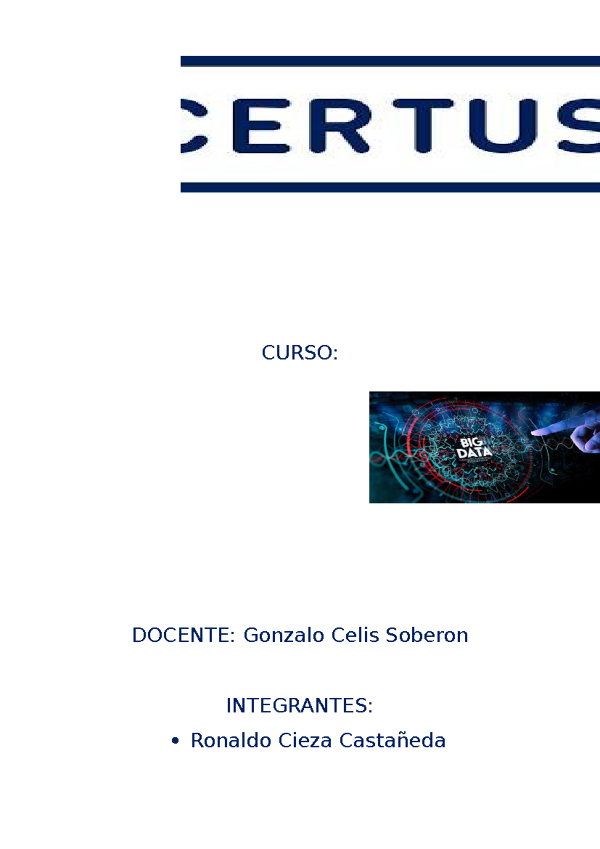 informe final de costos y presipuesto AA4 certus todo claro tdyerghgrgg - CURSO: DOCENTE ...