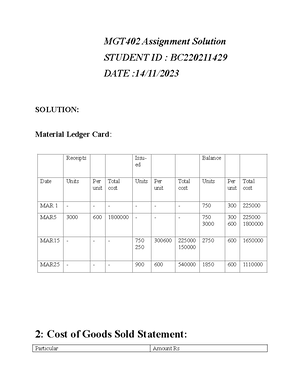 ACC501 All Solved MCQ Midterm - ACC 501 Solved MCQ'S For MID & Final Exam Which of the following ...
