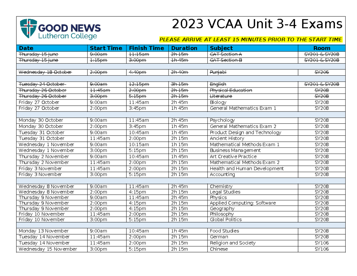 2023 GNLC VCAA Unit 3 4 Exams(1) - 2023 VCAA Unit 3-4 Exams PLEASE ...