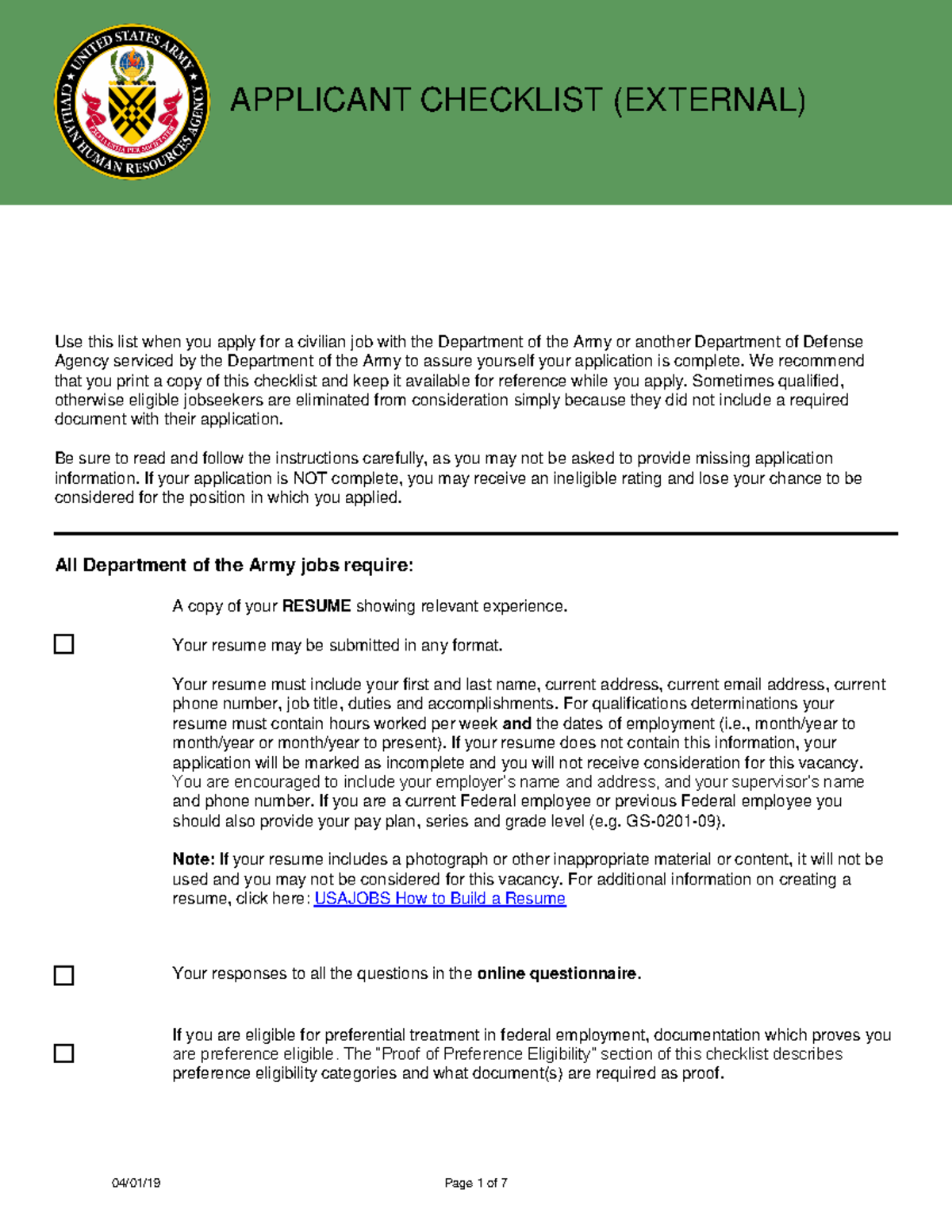 App CK list external 1APR2019 - Use this list when you apply for a ...