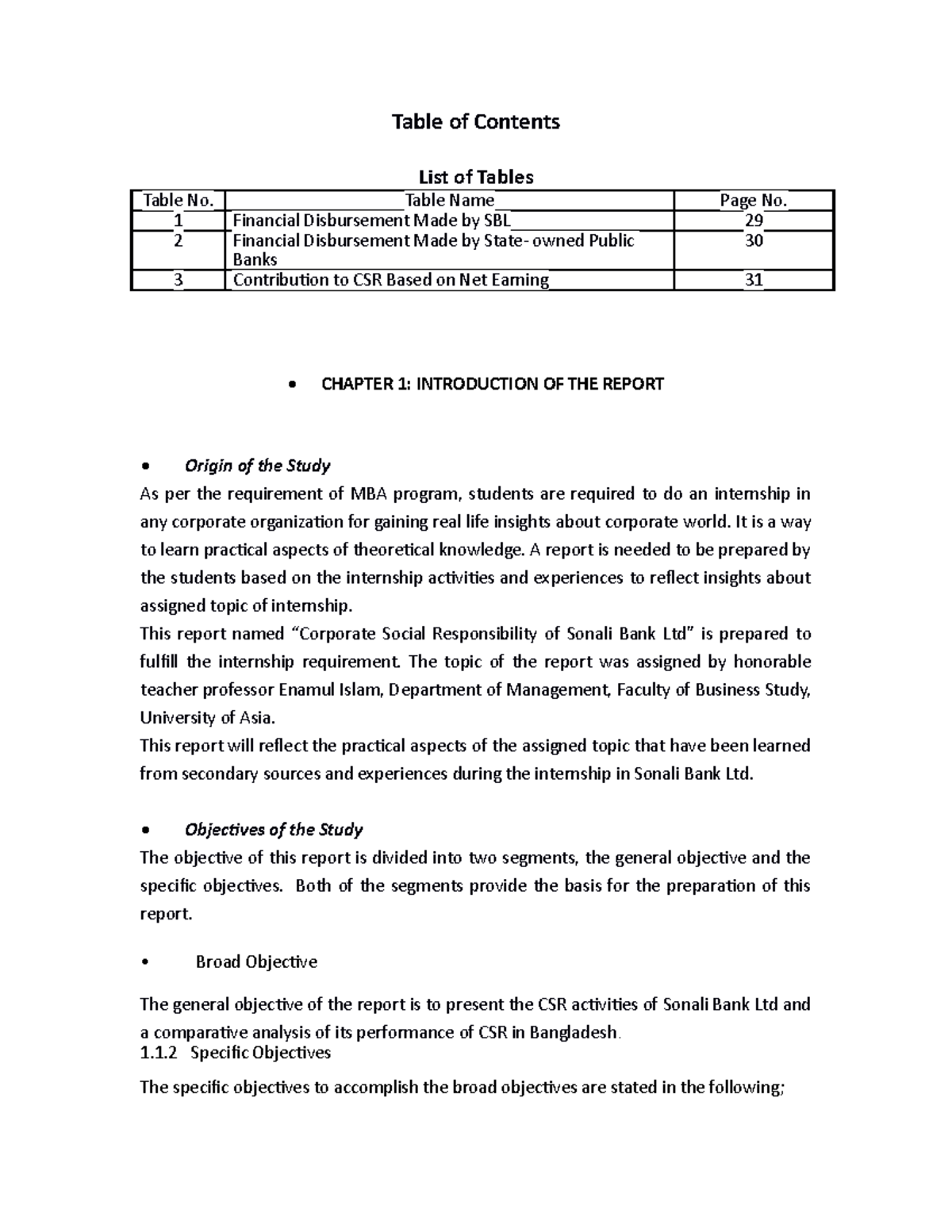 J 8 - It's a well-written essay - Table of Contents List of Tables ...