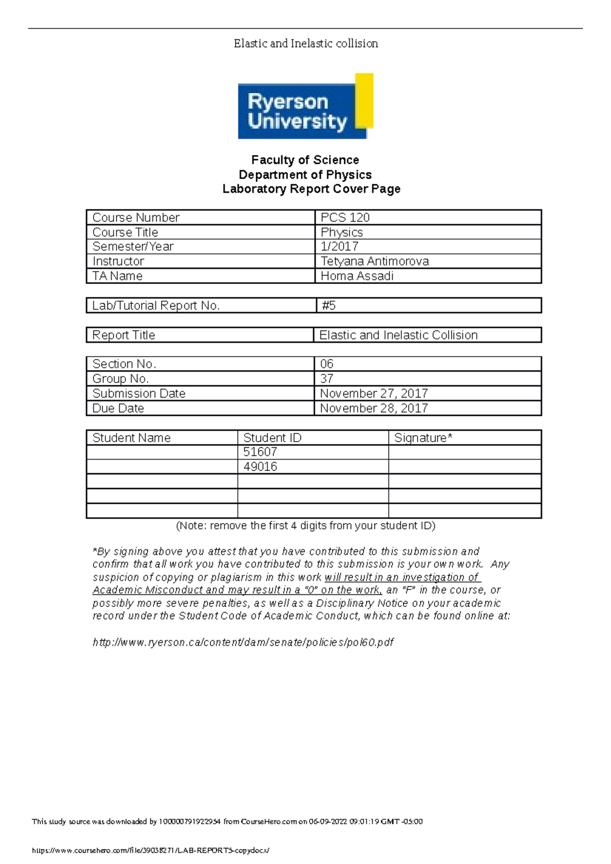 LAB Report 5 copy - Faculty of Science Department of Physics Laboratory ...