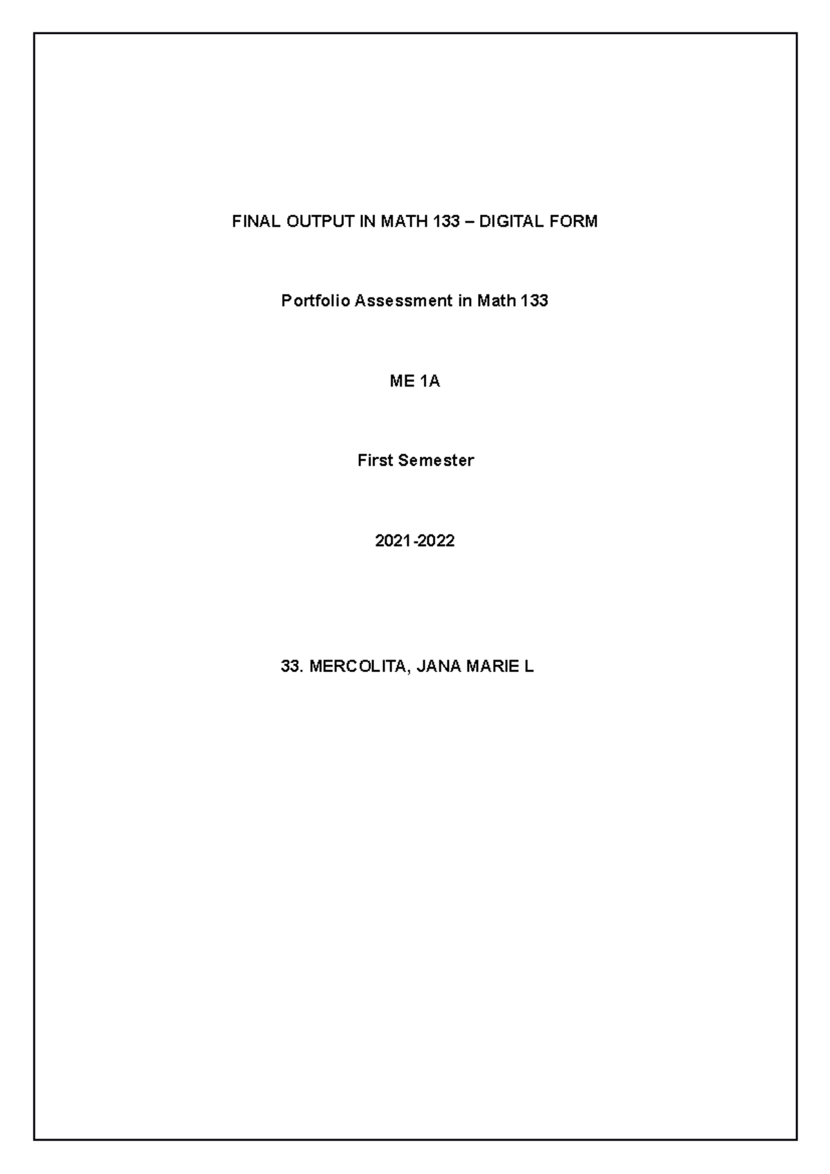 33. Mercolita, JM ME1A- Final Output Digital FORM - Mechanical ...