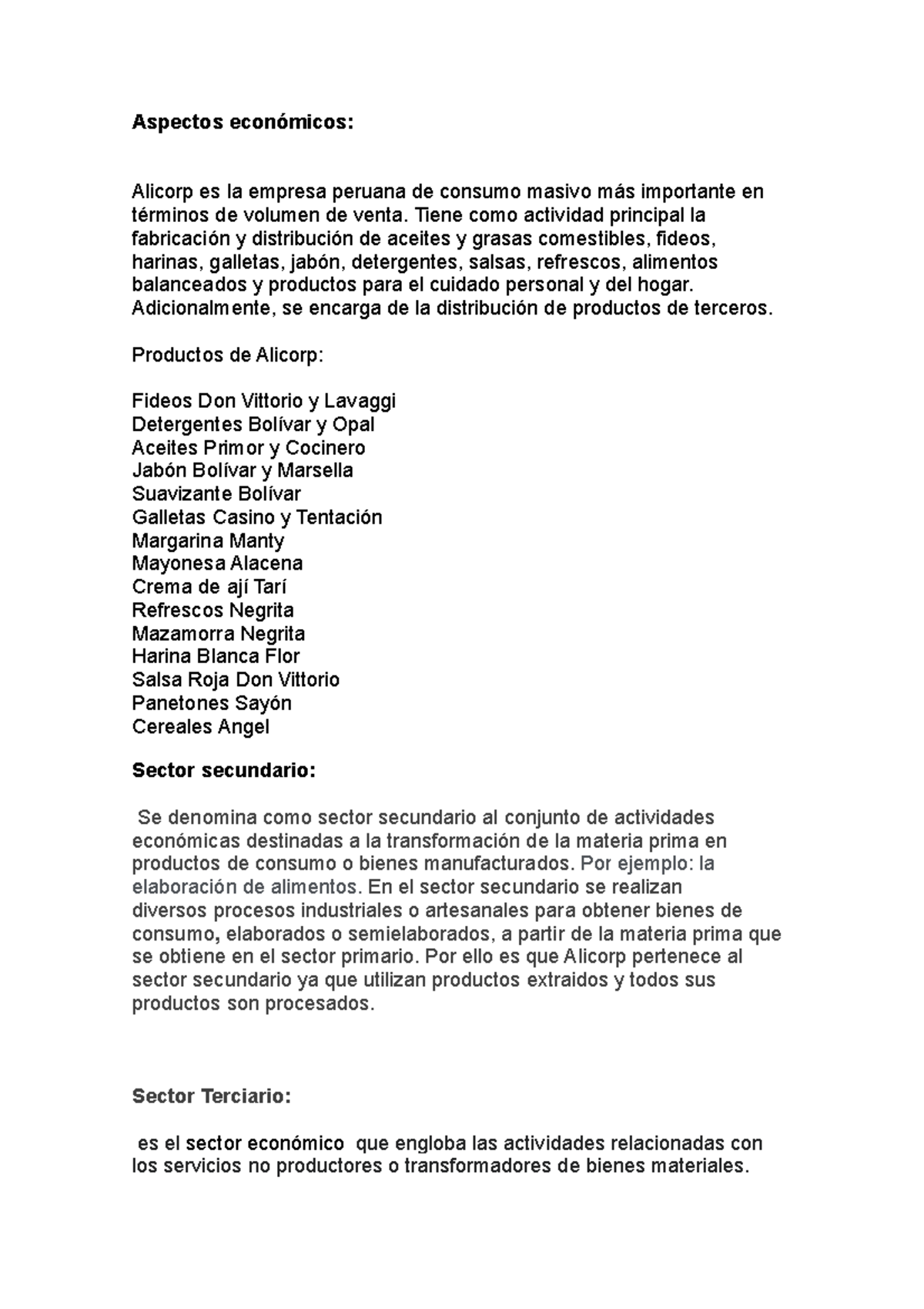 Aspectos económicos - Tema de gran interés, resúmenes importantes ...