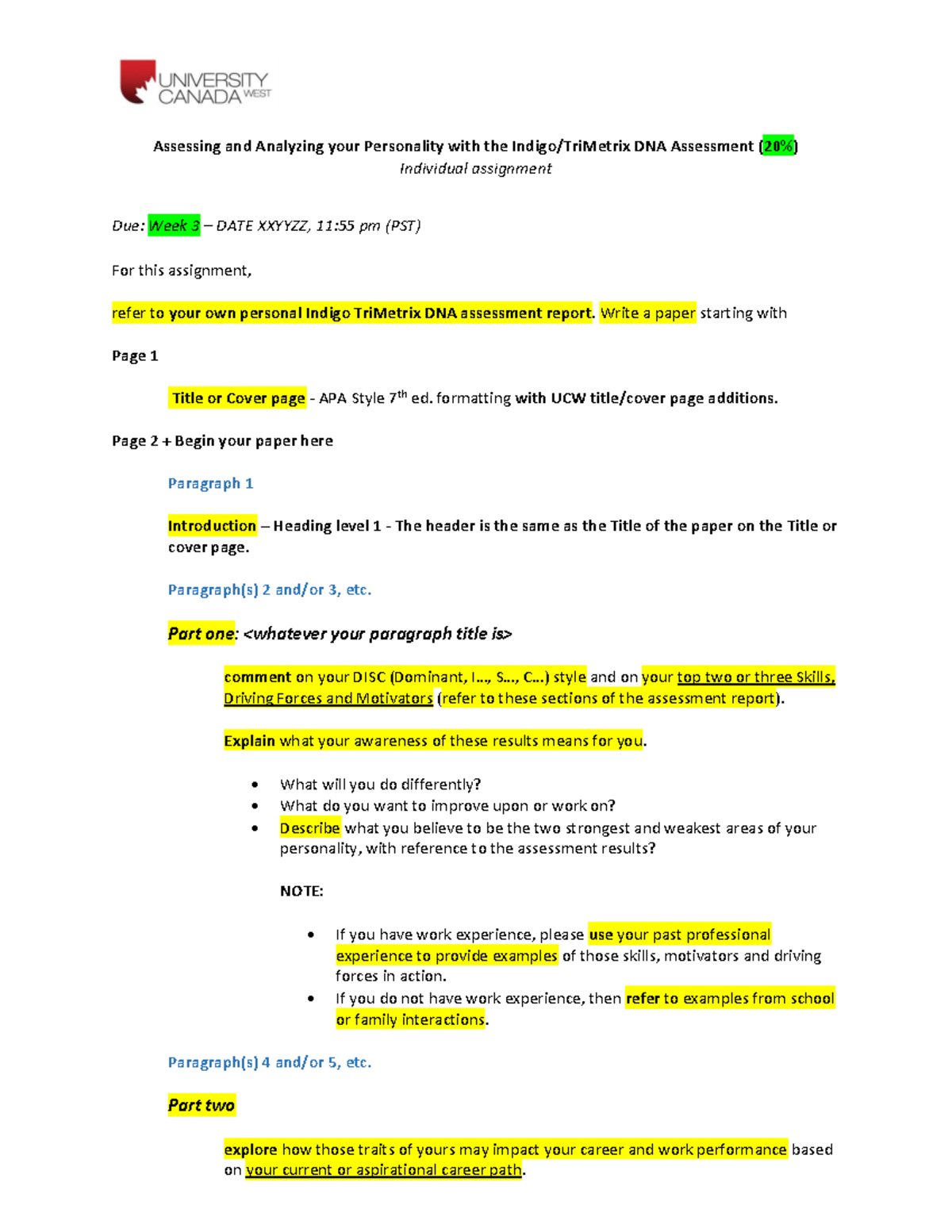 How to approach - Indigo Tri Metrix Assessment instruction ...