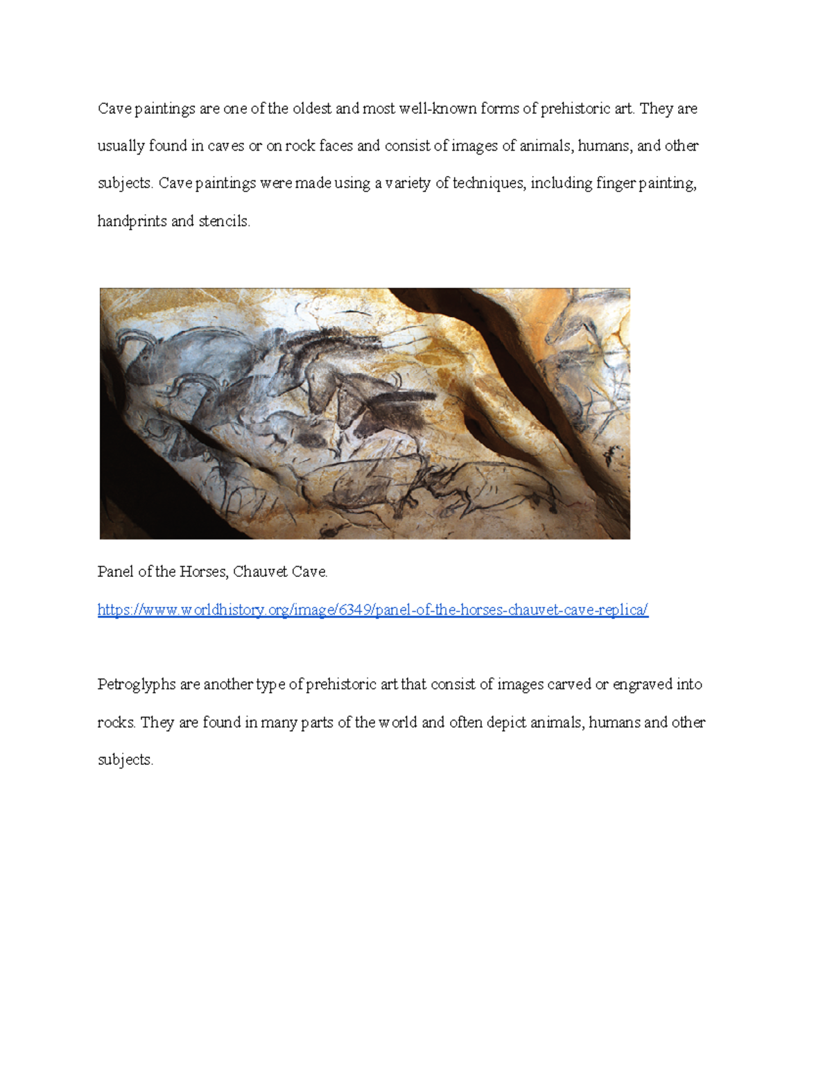 D1 prehistoric - Discussion Notes - Cave paintings are one of the ...