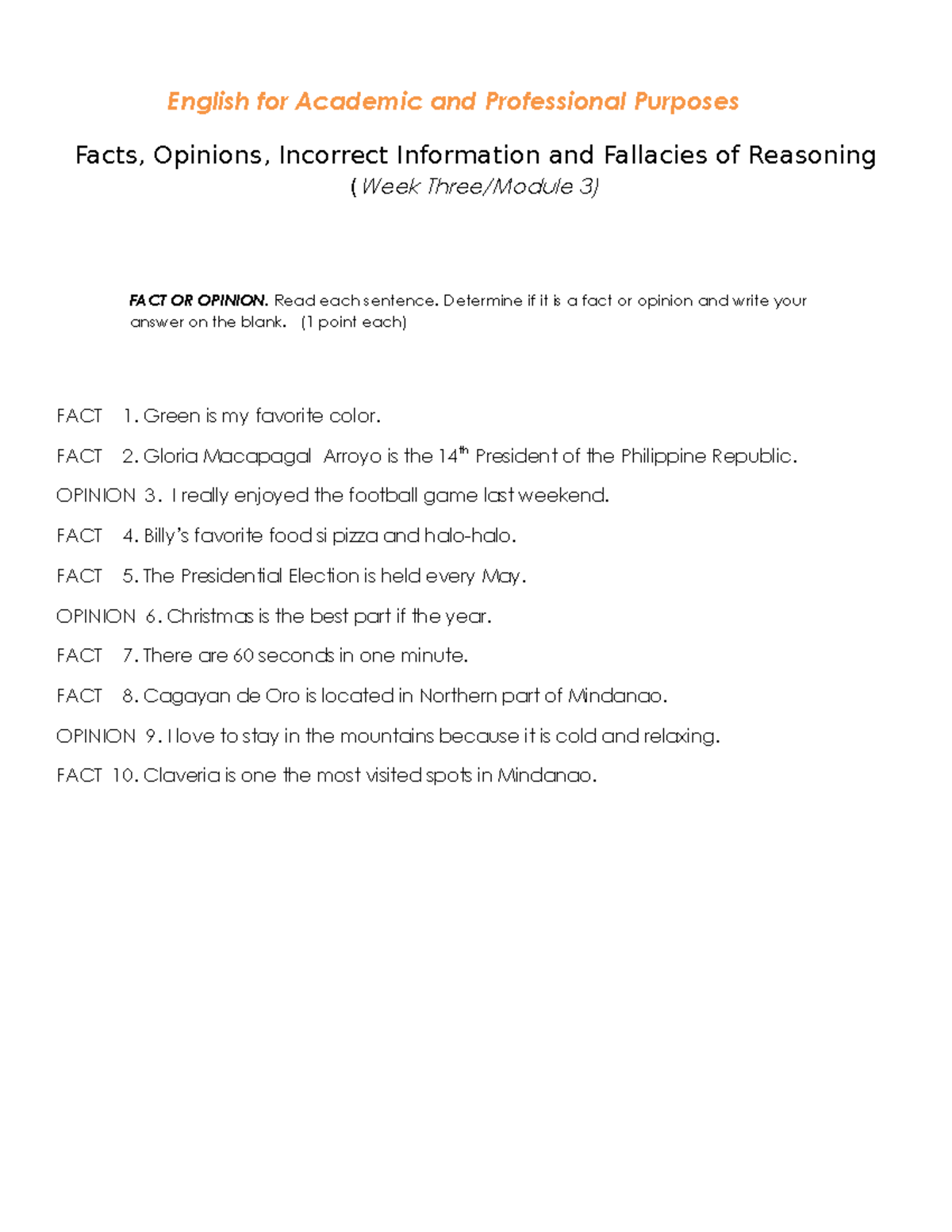 Module 3- Worksheet-EAPP (Final Ans) - English for Academic and ...