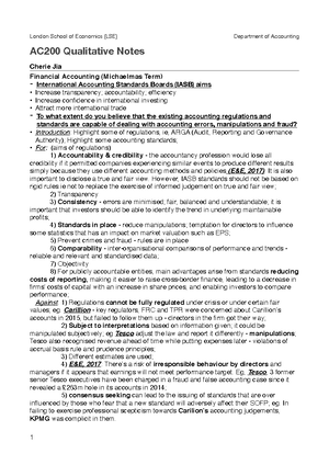 AC200 Sample Paper Suggested Answers MA Students - 1 AC200 Sample exam ...