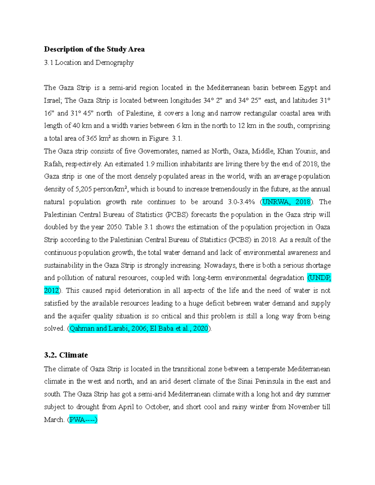 Chapter 3- Study area - Description of the Study Area 3 Location and ...