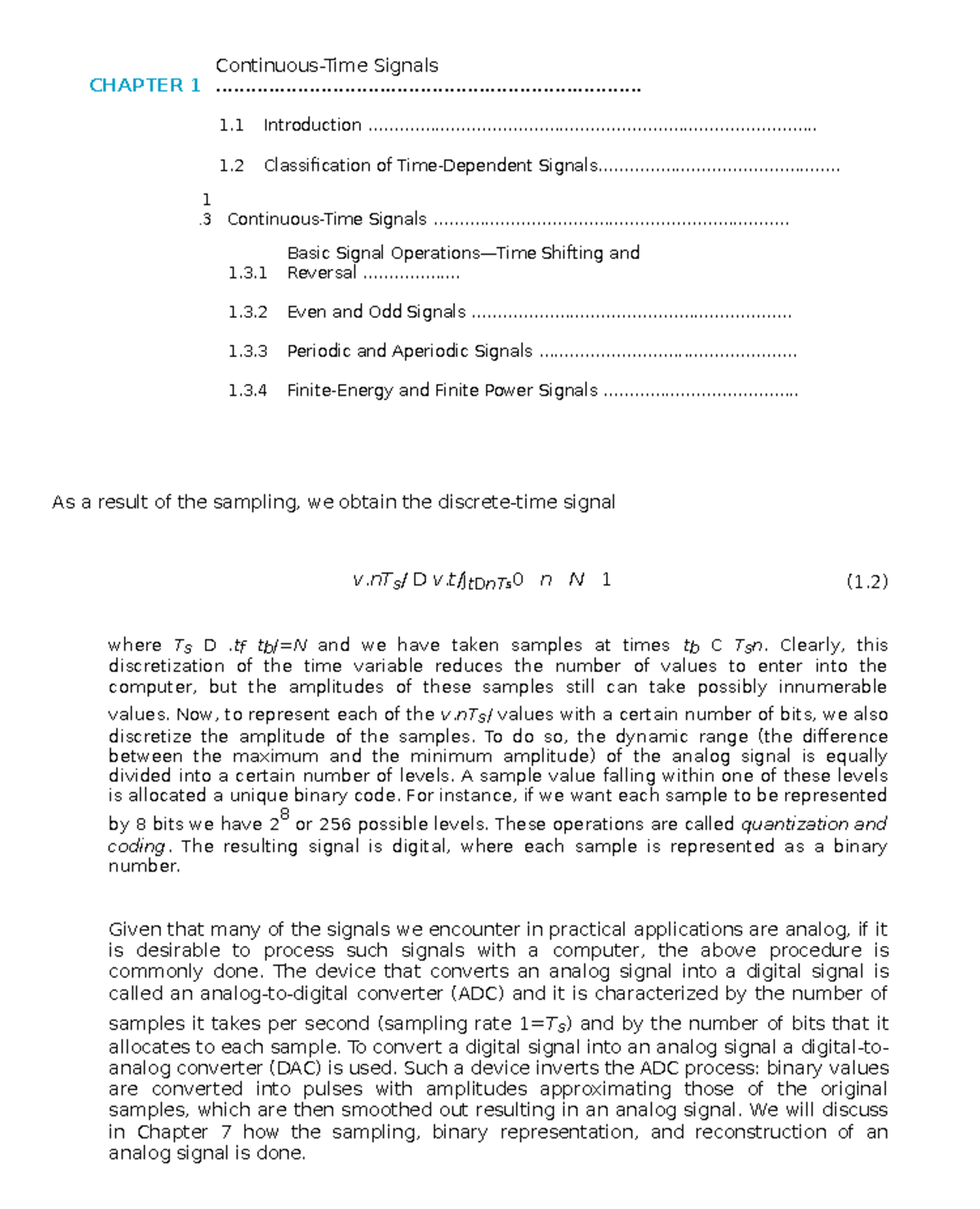 Chapter number 1 - Continuous-Time Signals - Continuous-Time Signals ...