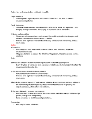 SPC- outline - mmmmmm - Student Name: Pham Thi Minh Tu Class: SPC 2608 ...