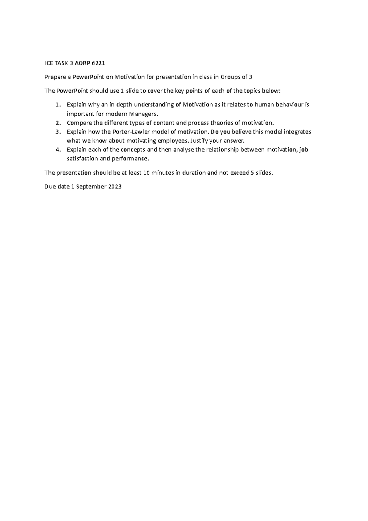 ICE TASK 3 AORP 6221 - ice task - ICE TASK 3 AORP 6221 Prepare a ...