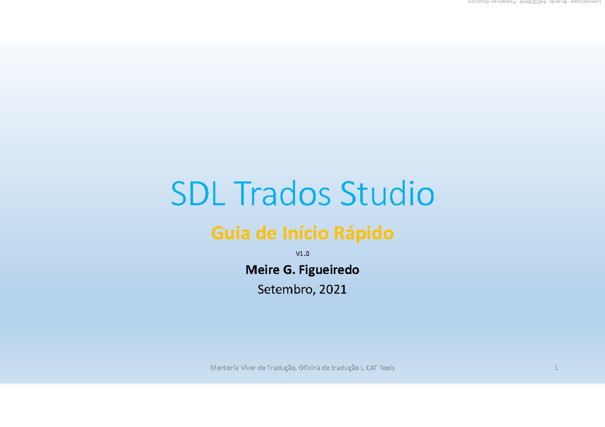 Sdl trados studio guia de inicio rapido - SDL Trados StudioSDL Trados StudioSDL Trados StudioSDL ...