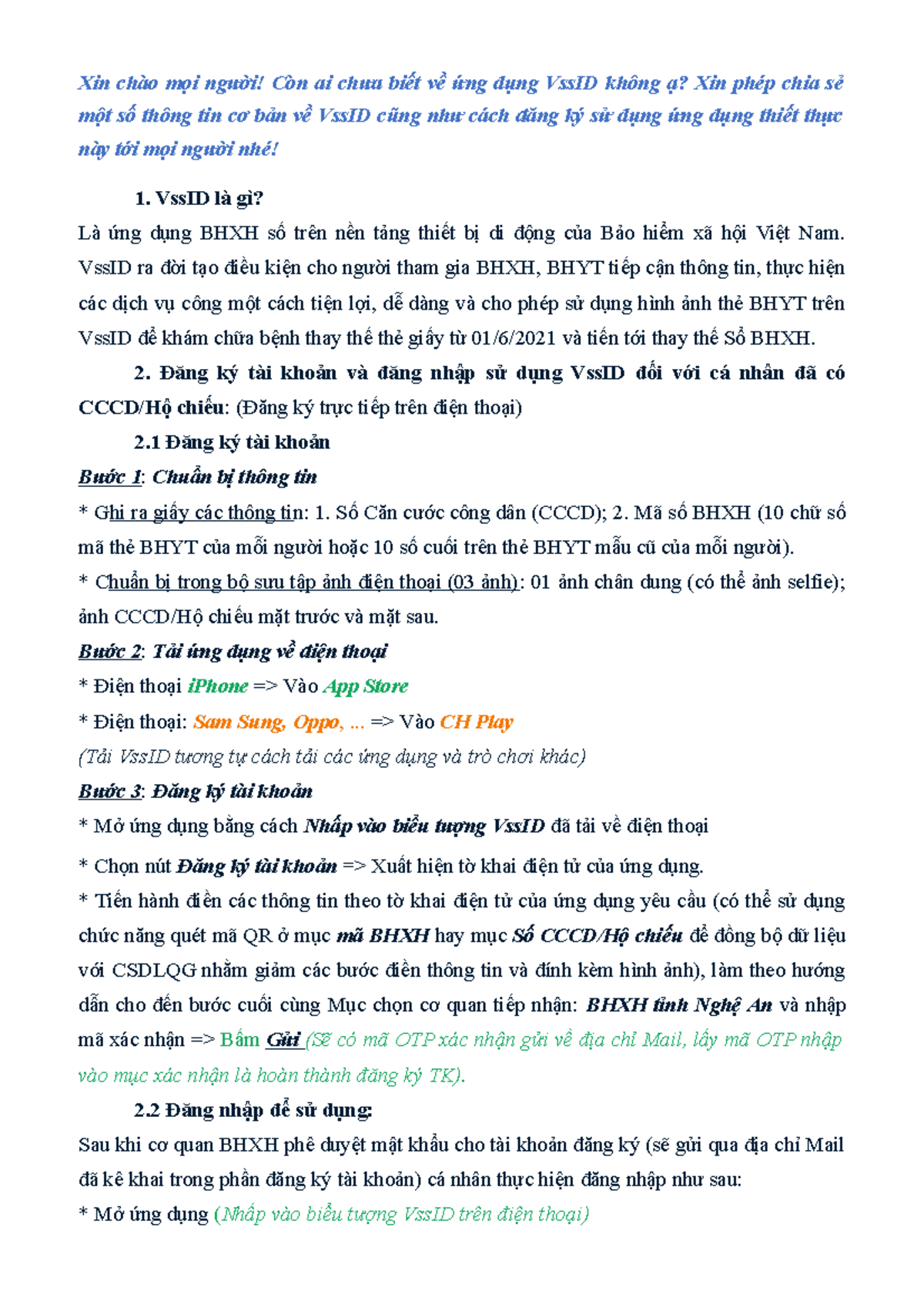 Hướng dẫn cài đặt Vss ID File gửi Trường học 2022 - Xin chào mọi người ...