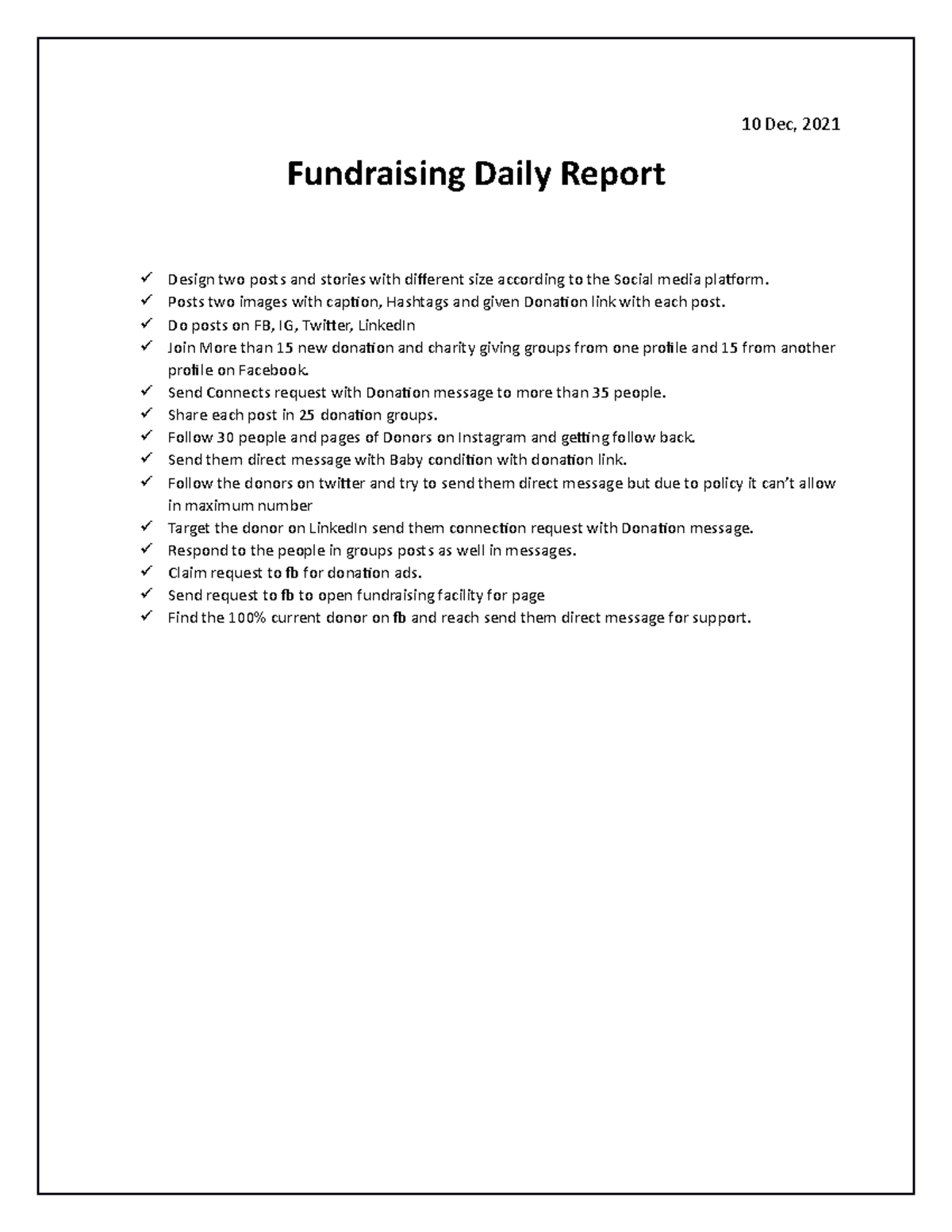 10th December Daily-Report file 2021 - 10 Dec, 2021 Fundraising Daily ...