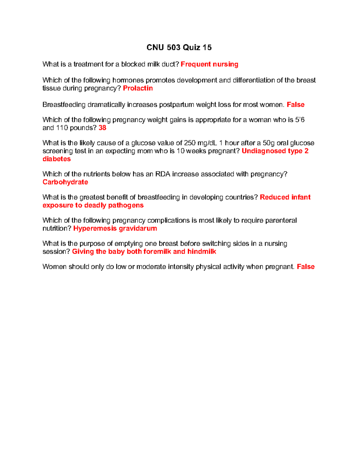 CNU 503 Quiz 15 - Quiz 15 answers for Fall 2022 CNU 503 w/ Dr. Fry - CNU 503 Quiz 15 What is a ...