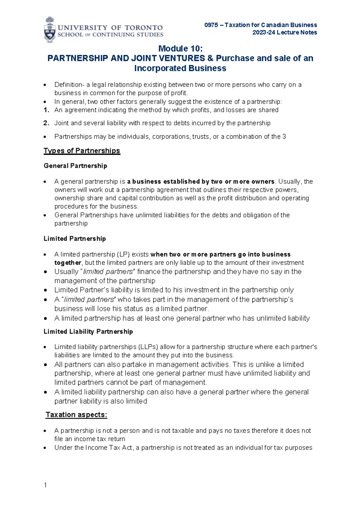 Scs 0975 Module 10 Lecture Notes Various Topics 2023 24 2023 24 Lecture Notes Module 10