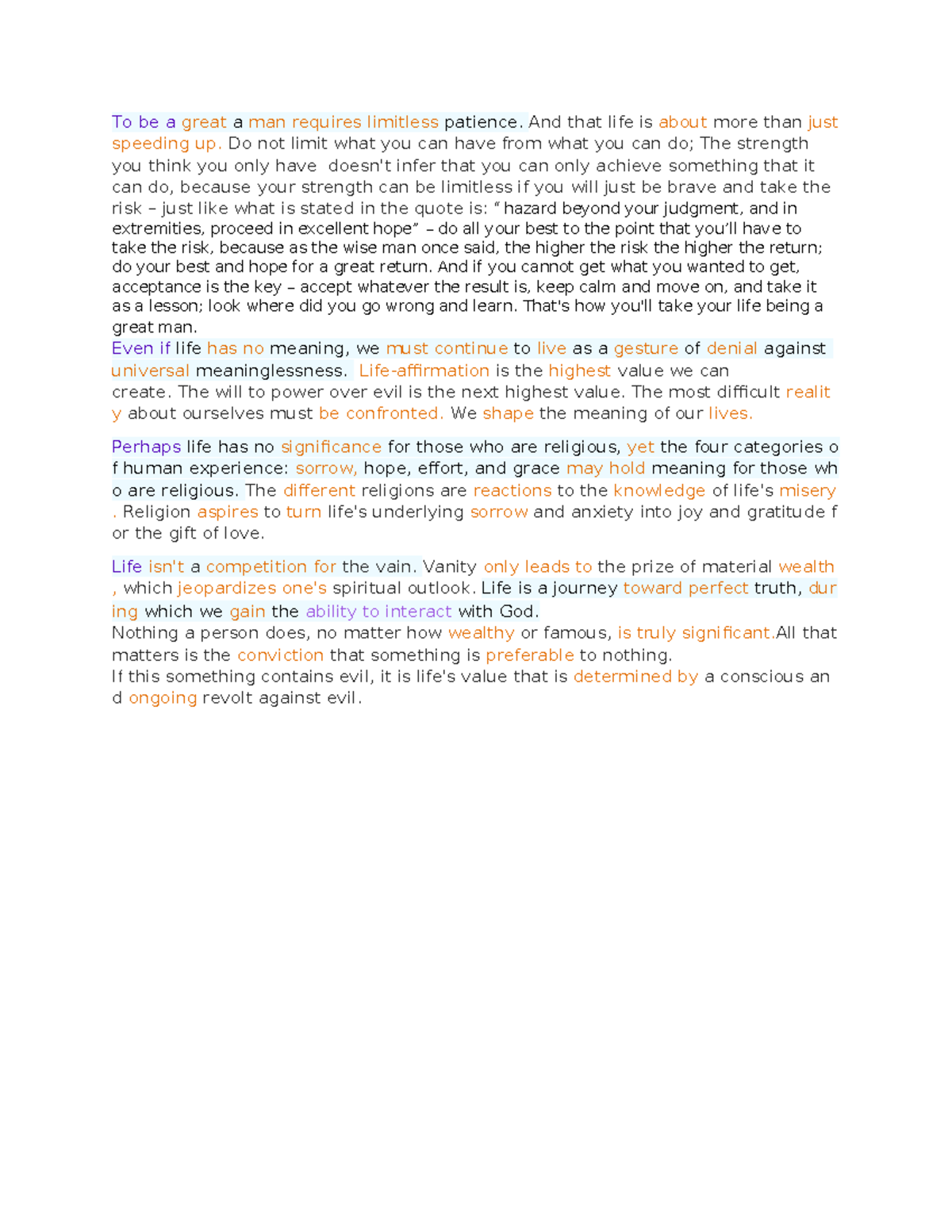 Meriam Defensor Qoutes - To be a great a man requires limitless ...