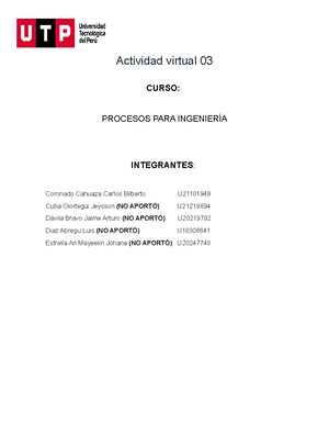 Autoevaluación 2 Gestion POR Procesos (20867) - Autoevaluación 2 Fecha de entrega No hay fecha ...