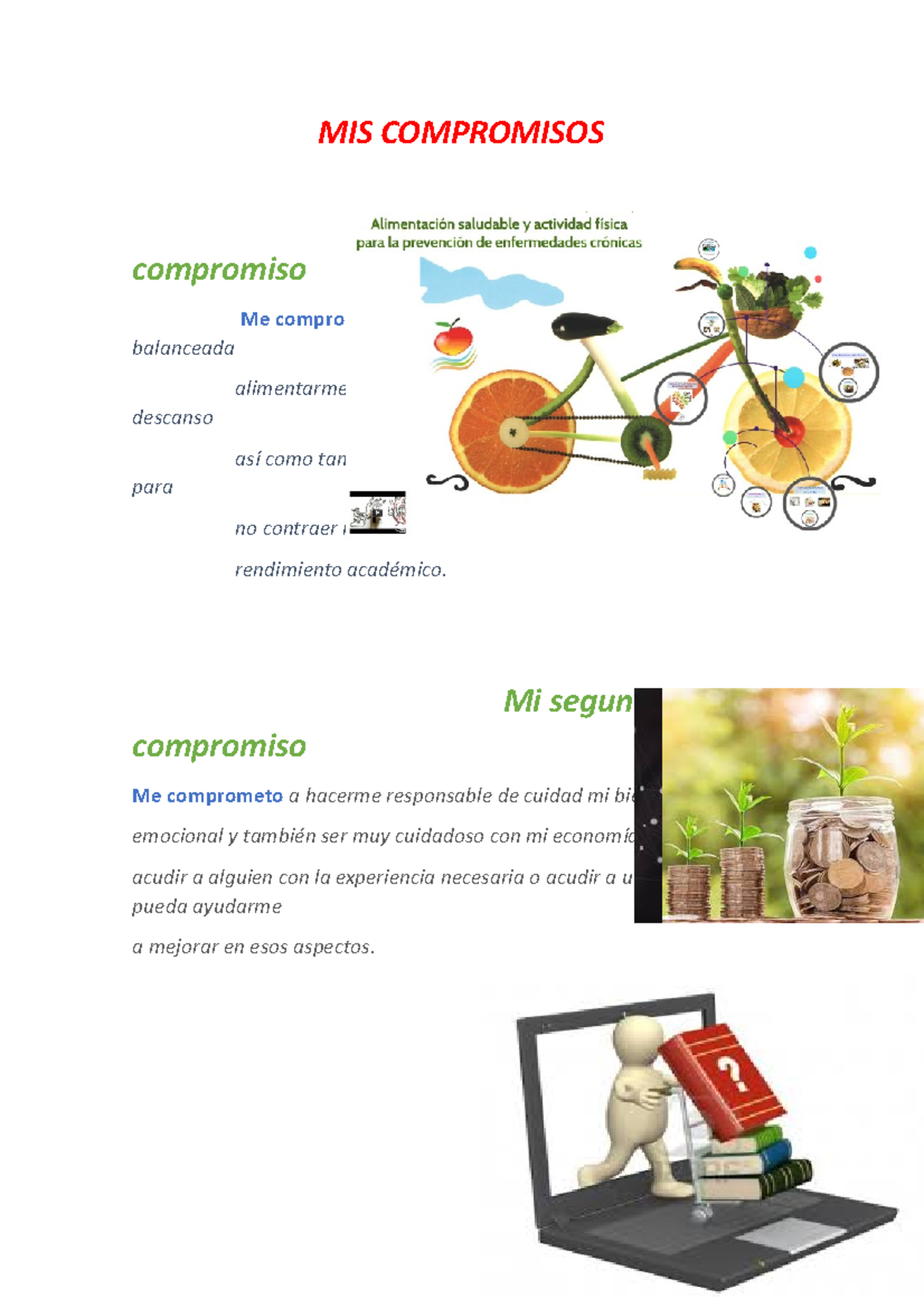 MIS Compromisos - espero les ayude - MIS COMPROMISOS Mi primer ...