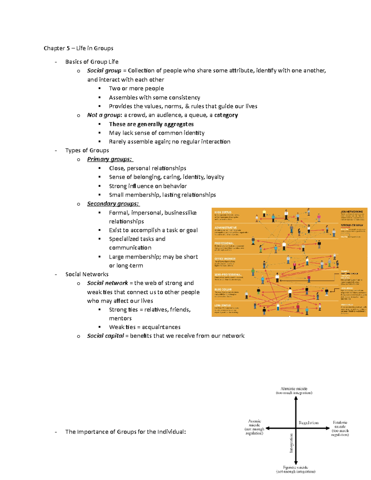 Chapter 5 - Life in Groups - Chapter 5 – Life in Groups Basics of Group ...