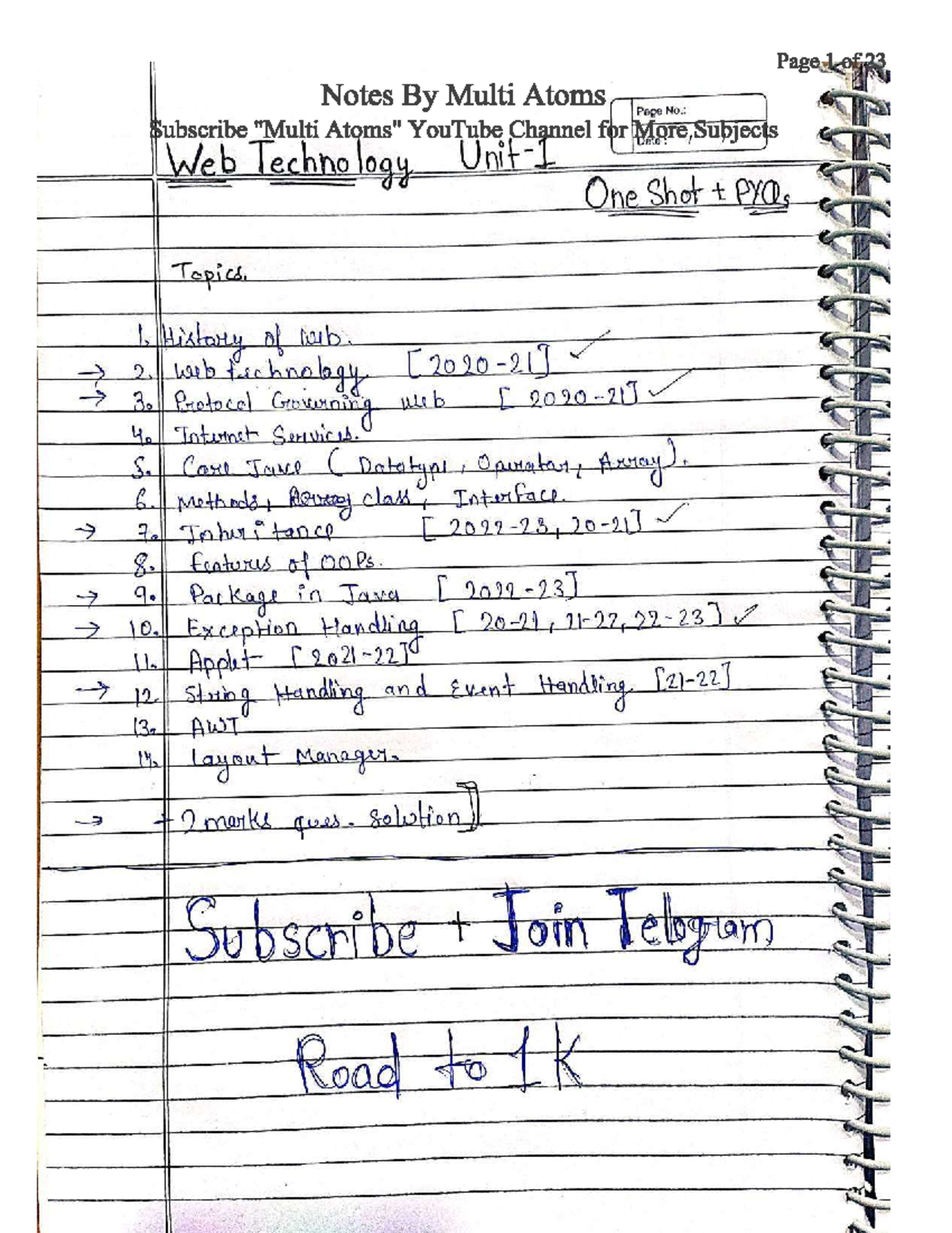 Web tecnology unit 1 - this is the valuable notes for the exam ...